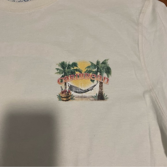 Caribbean | Shirts | Mens Caribbean Large Tall Mens Tshirt Cream In ...